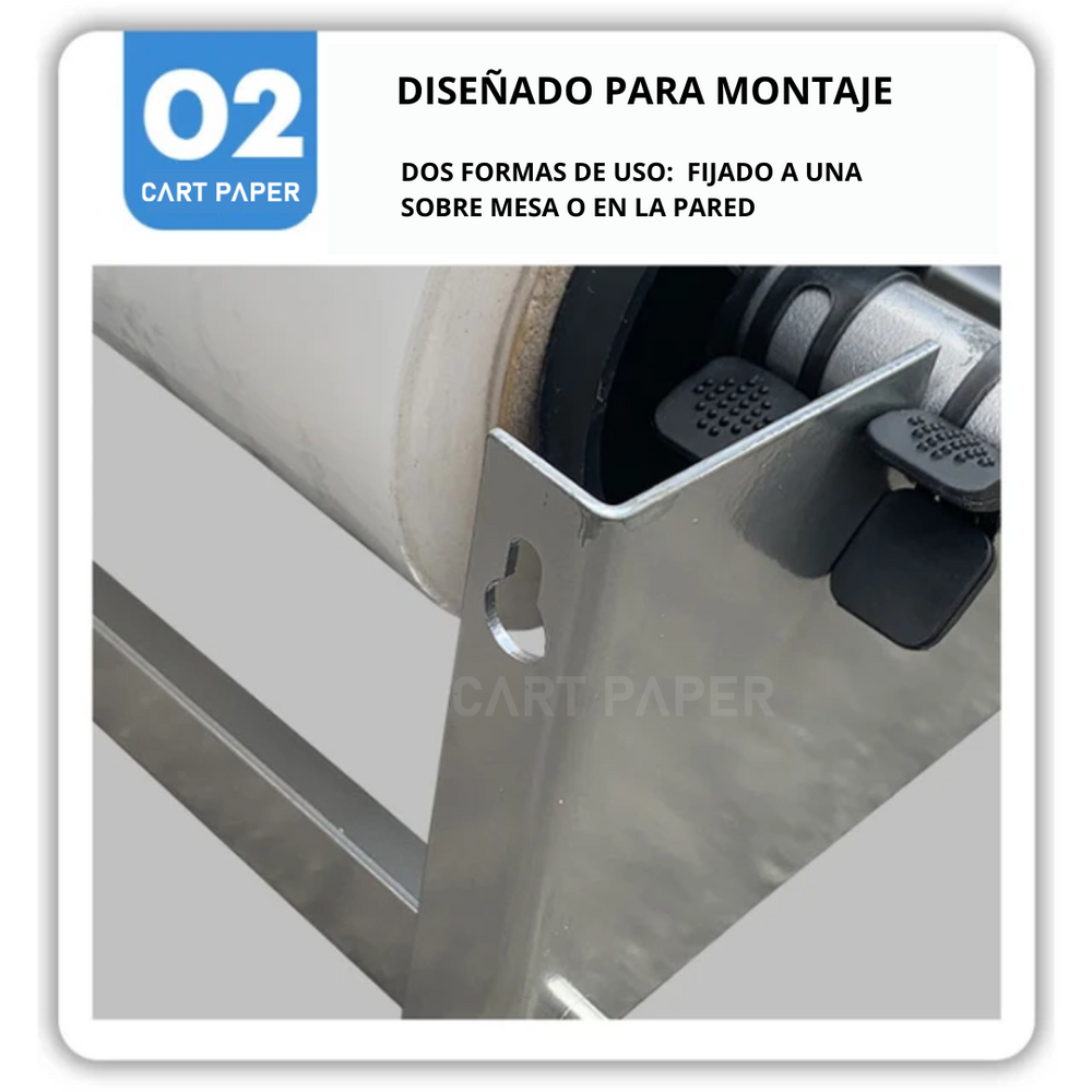 Dispensador Fijo Metálico Film Stretch Alusa+ Rollo Film Stretch Plast
